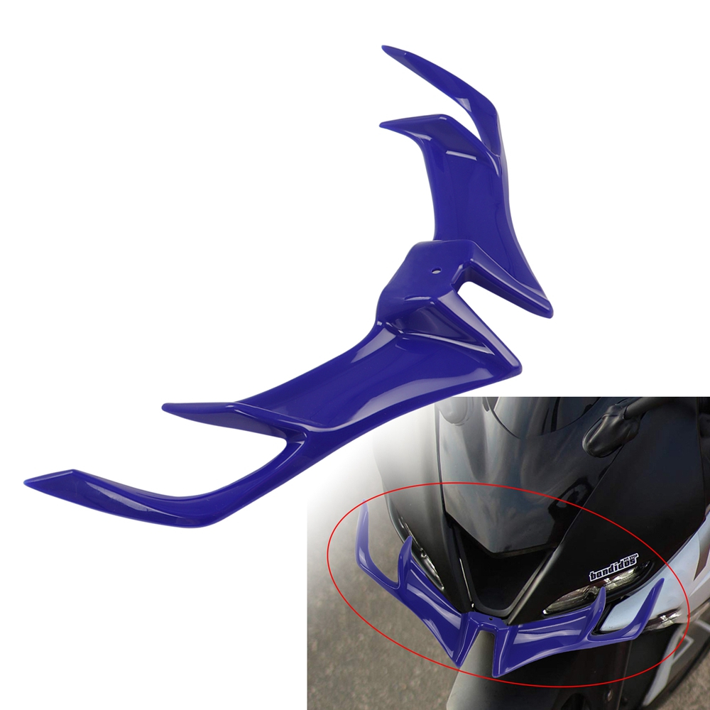 WINGLET YAMAHA R15 FRONT FAIRING WINGLET WINDLET WING LET ABS MATERIAL ...