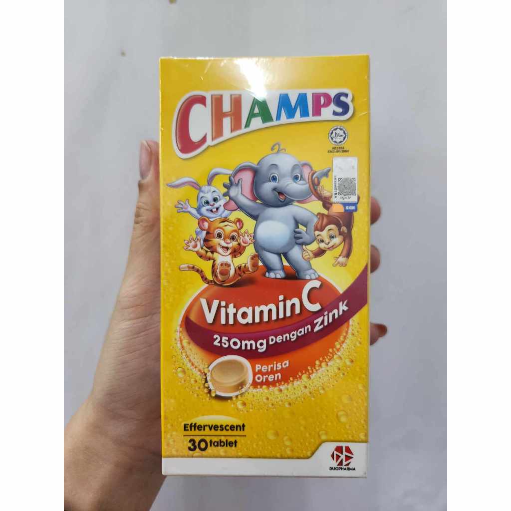 CHAMPS EFFERVERSENT VIT C + ZINC 30'S | Shopee Malaysia