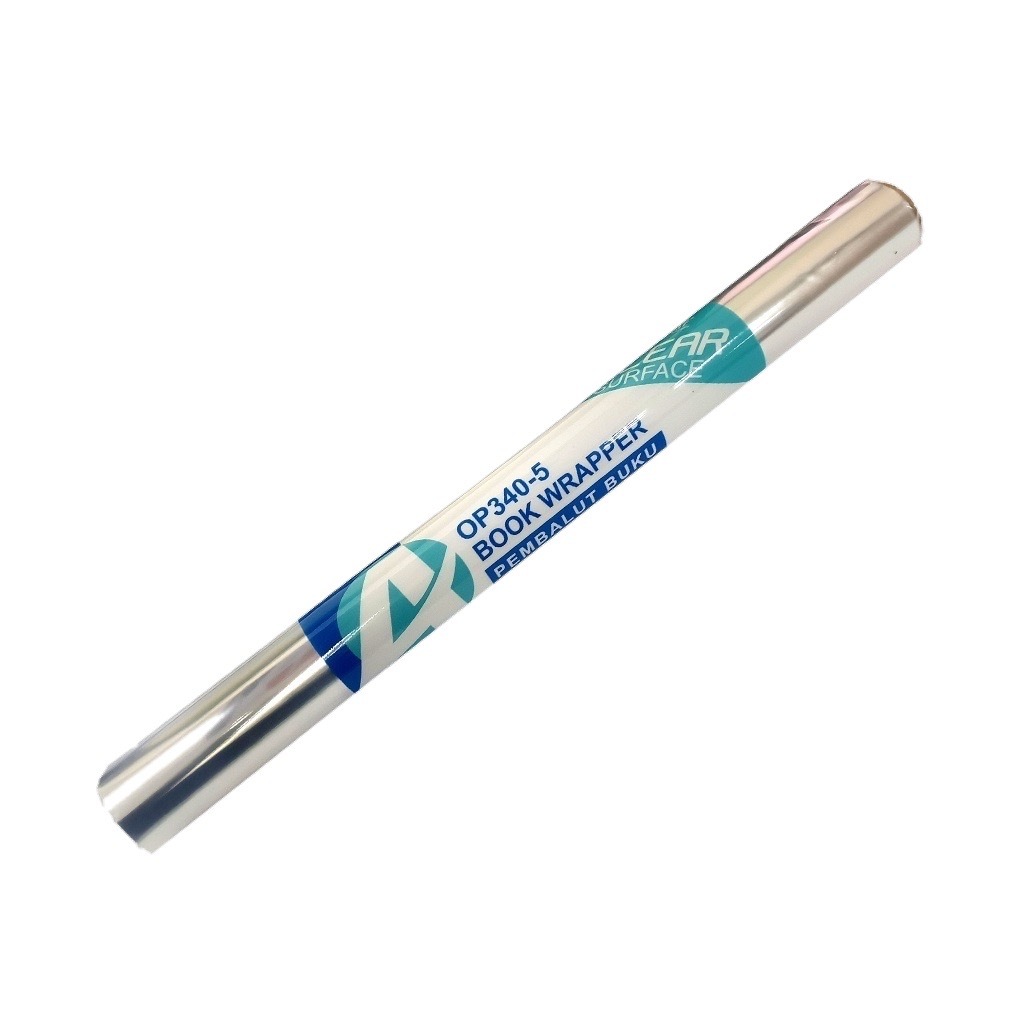 Transparent Plastic PVC Book Cover Wrap Roll / Pembalut Buku F4 46cm x ...