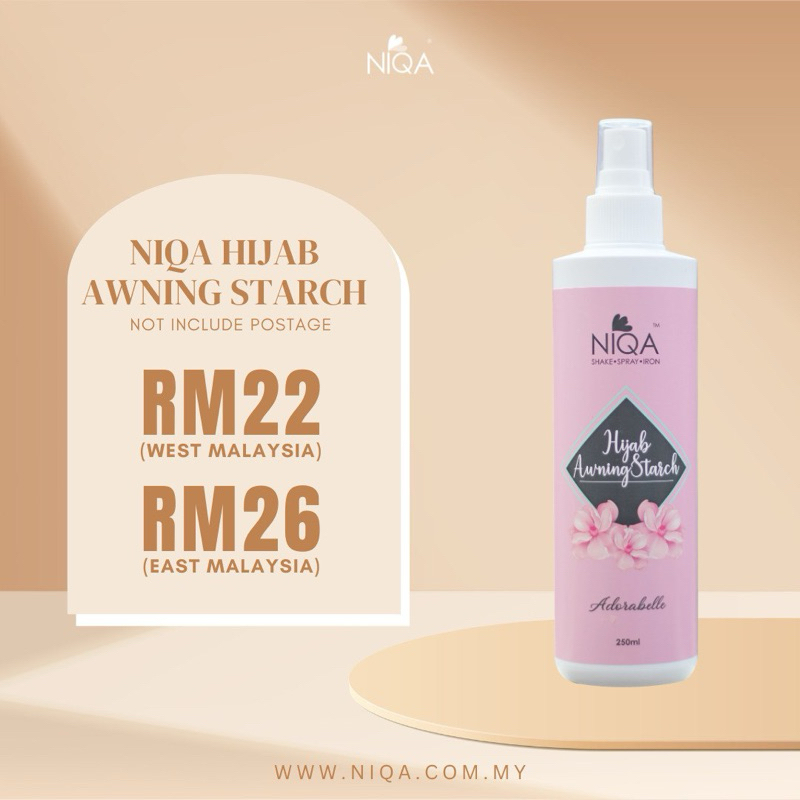 NIQA Hijab Awning Starch Pengeras Tudung | Shopee Malaysia