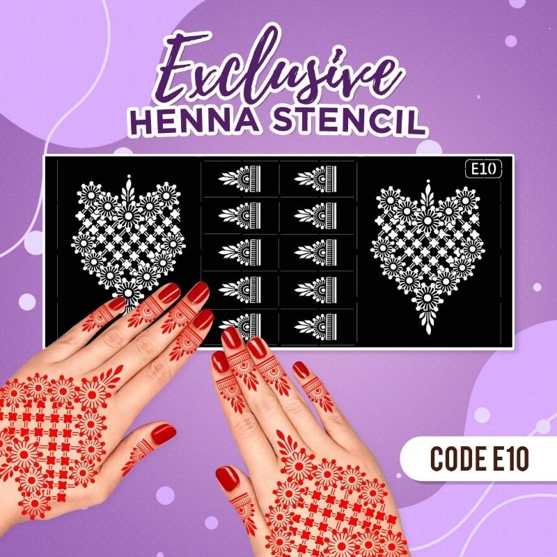 KOD E STICKER INAI DESIGN EXCLUSIVE PENGANTIN | Shopee Malaysia