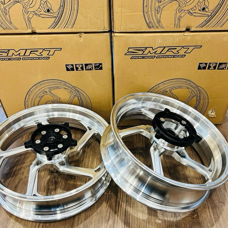 Xmax V1 / V2 SMRT RACING CNC SPORT RIM New Model 7 kaki 3.50-15/ 4.00 ...