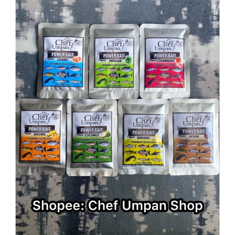 Chef Umpan - Serbuk Strawberry/Pandan/Banana/Jagung/Coconut/Udang ...