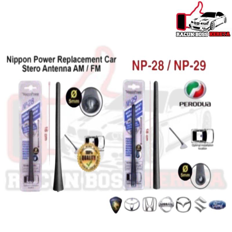 Car Roof Radio Antenna Pole Mast Perodua Myvi Alza Proton Waja Persona Vios Wish Swift (Nippon ...