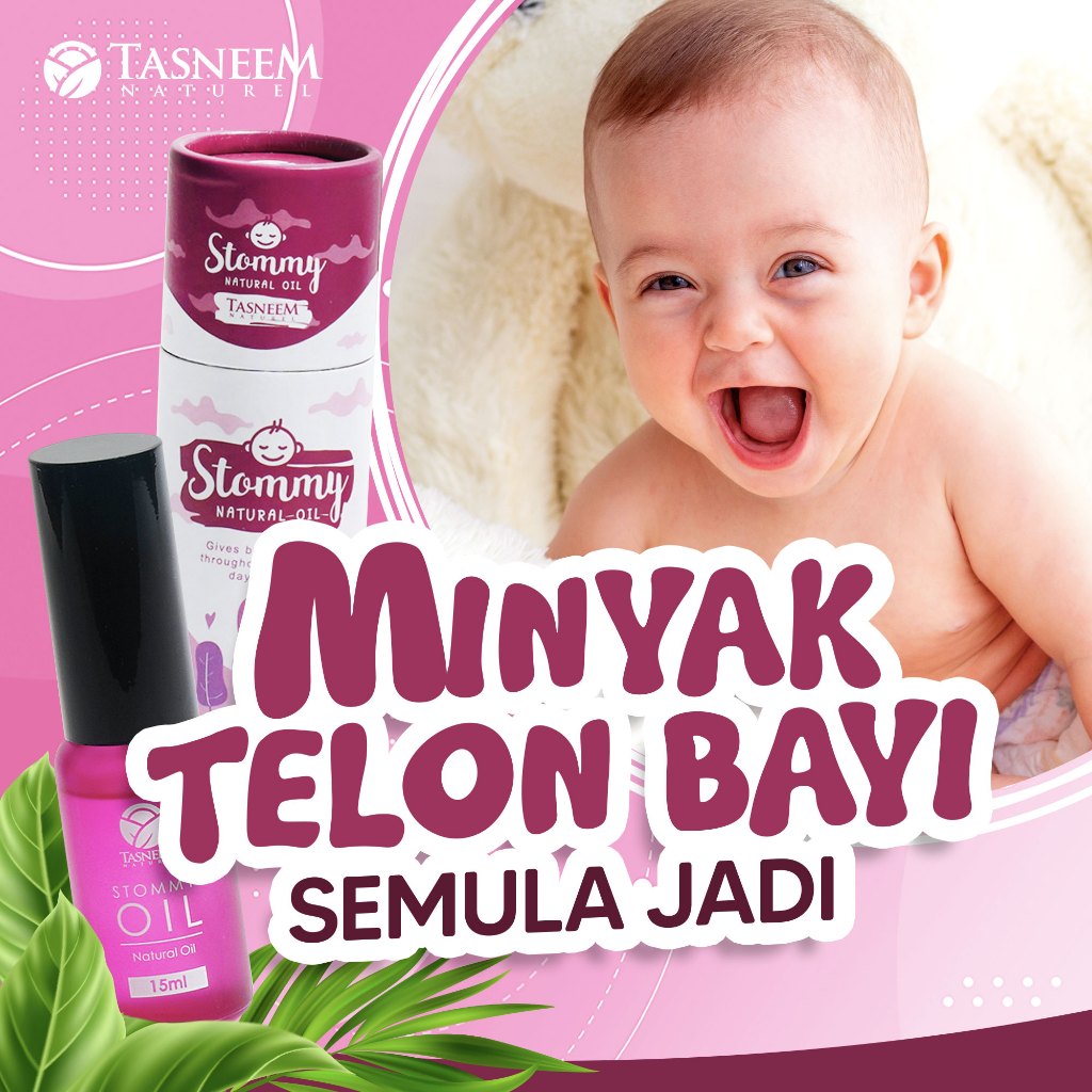 PRODUCT BABY TASNEEM STOMMY OIL NATURAL TELON MINYAK TELON | Shopee ...