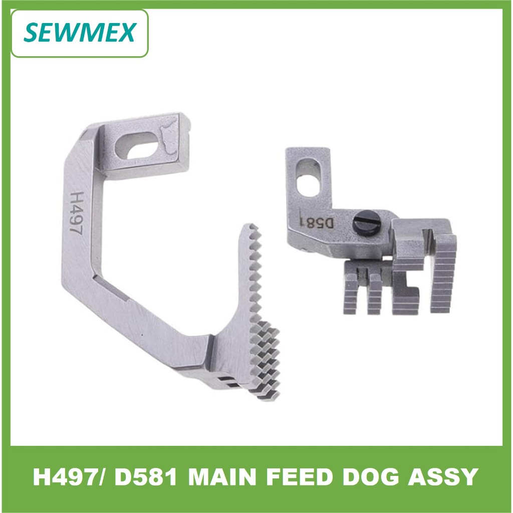 🔥Ready stock🔥H497/ D581 Feed Dog for Siruba 757 Five Thread Sewing ...