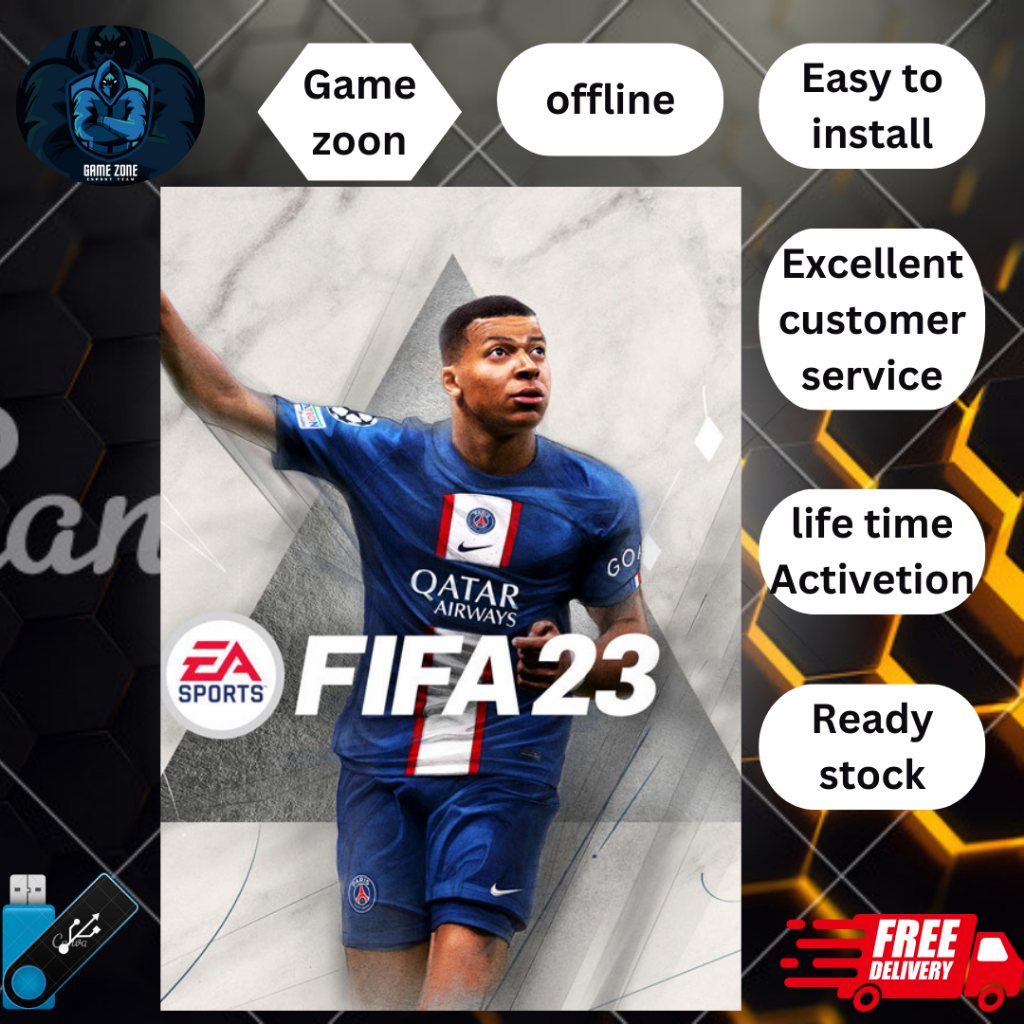 [PC Game] FIFA 23 - Offline [Disc | 64GB Pendrive | Shopee Malaysia