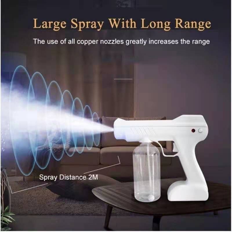 Sanitizer Spray Machine Blu-ray Handheld Disinfection Spray Gun-UV ...