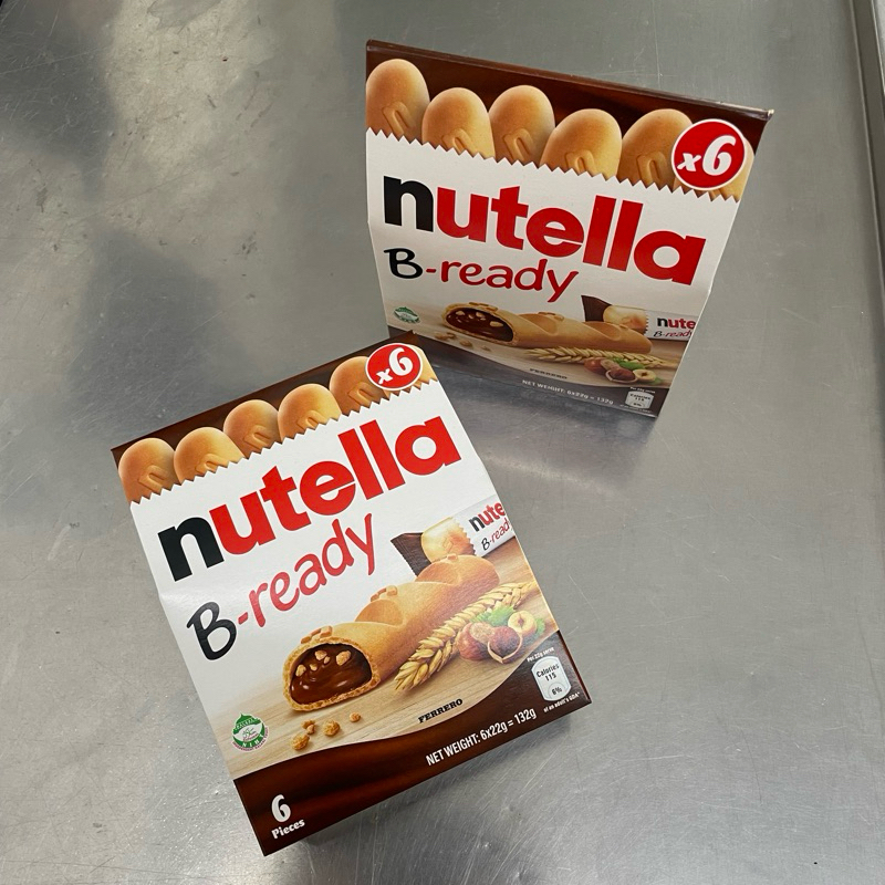 Nutella B-Ready Chocolate Crispy Baked Wafer 22g x 6pcs | Shopee Malaysia