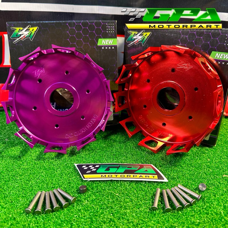 ESR RACING CLUTCH HOUSING ALLOY CNC PURPLE RED Y15ZR | Shopee Malaysia