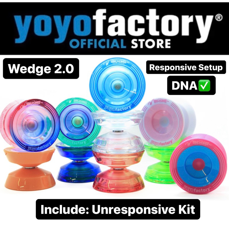 YoYofactory Wedge 2.0 Responsive YoYo Kit Beginner yo-yo Plastic ...