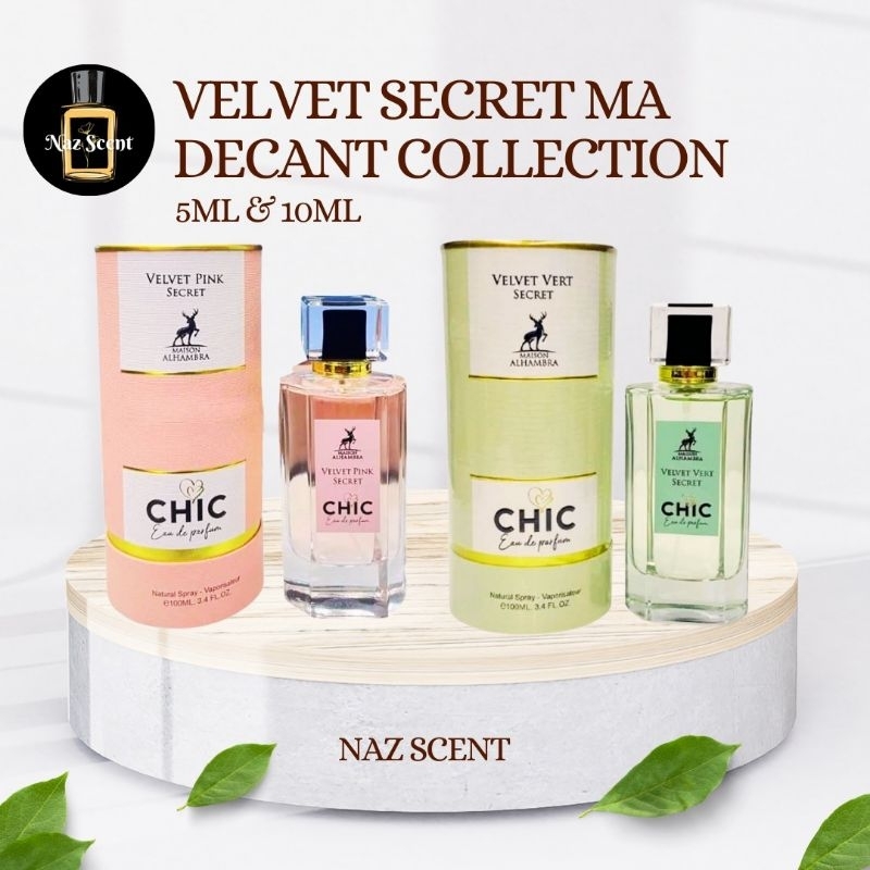 Velvet Secret Maison Alhambra Decant Collections ( Velvet Pink / Velvet ...