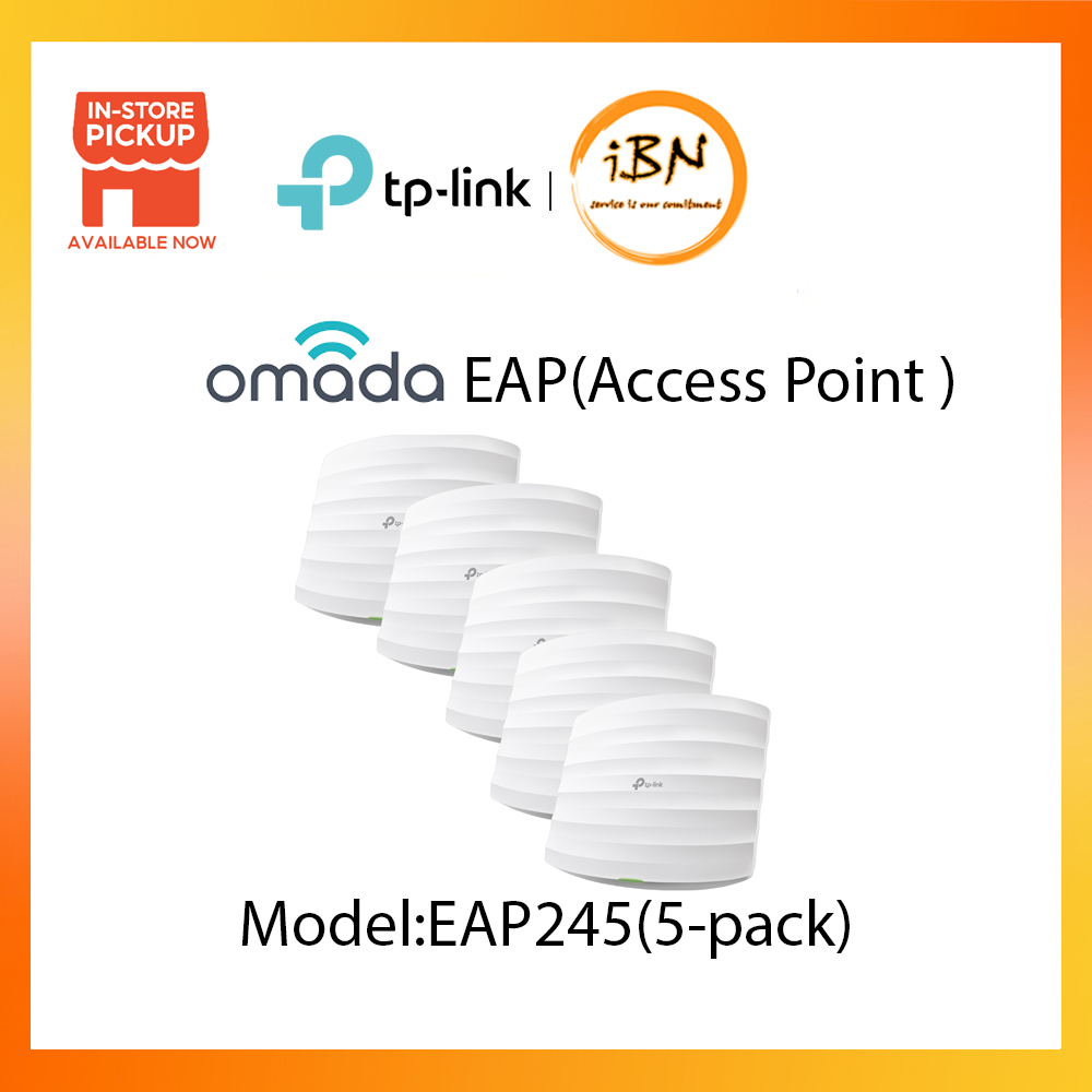 TP-Link EAP245(5-pack) AC1750 Wireless Dual Band Gigabit Ceiling Mount ...