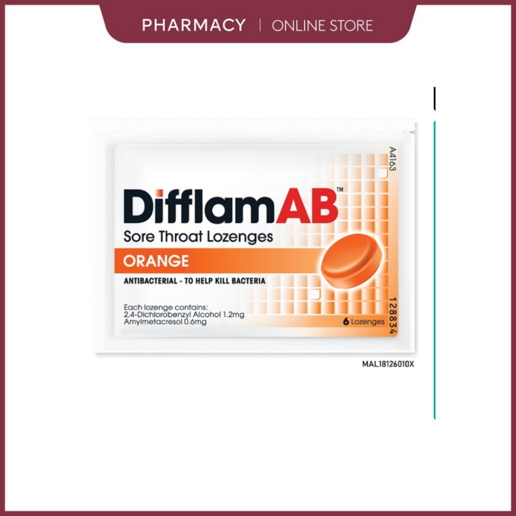 [CLEARANCE SALE EXP 10/2024] DIFFLAM AB LOZENGES (ORANGE) 6'S | Shopee ...