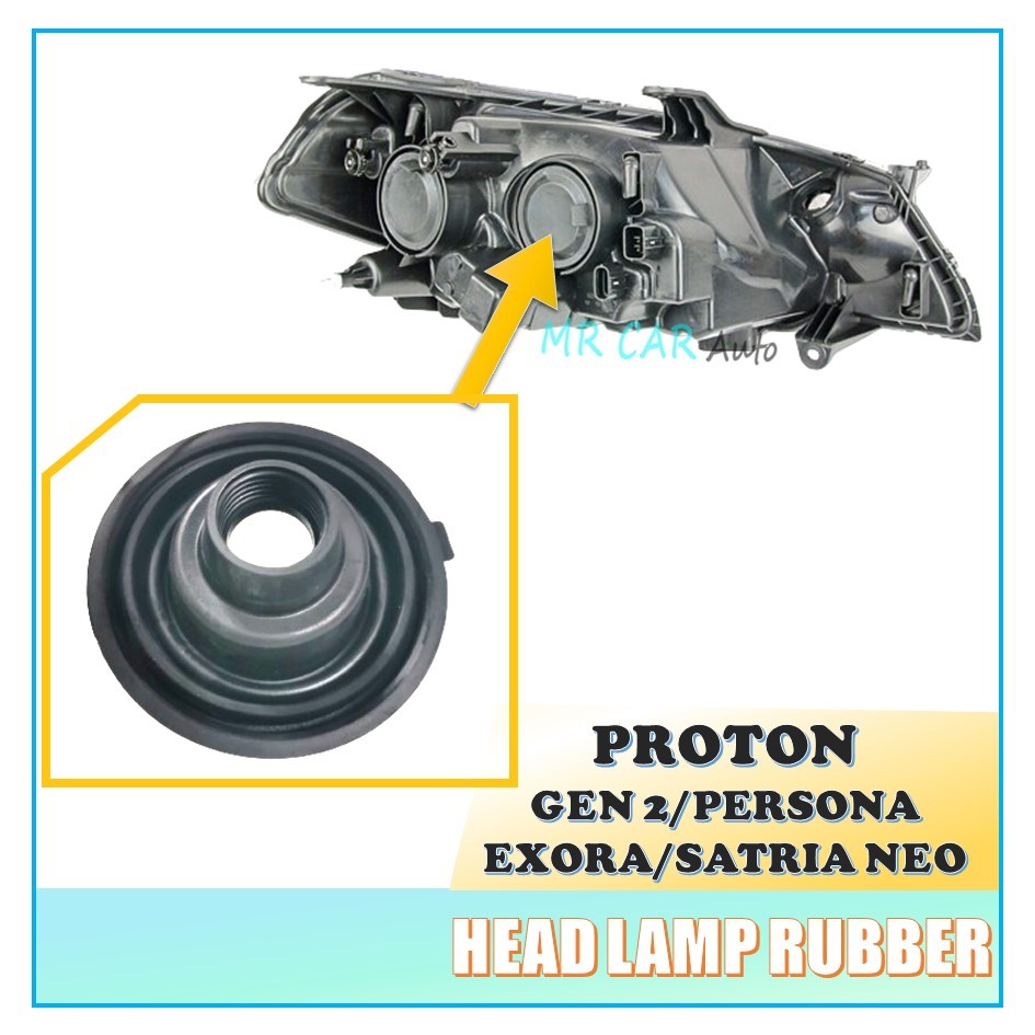 PROTON SAGA BLM FLX EXORA HEAD LAMP COVER / BULB SEAL CAP (ORIGINAL ...