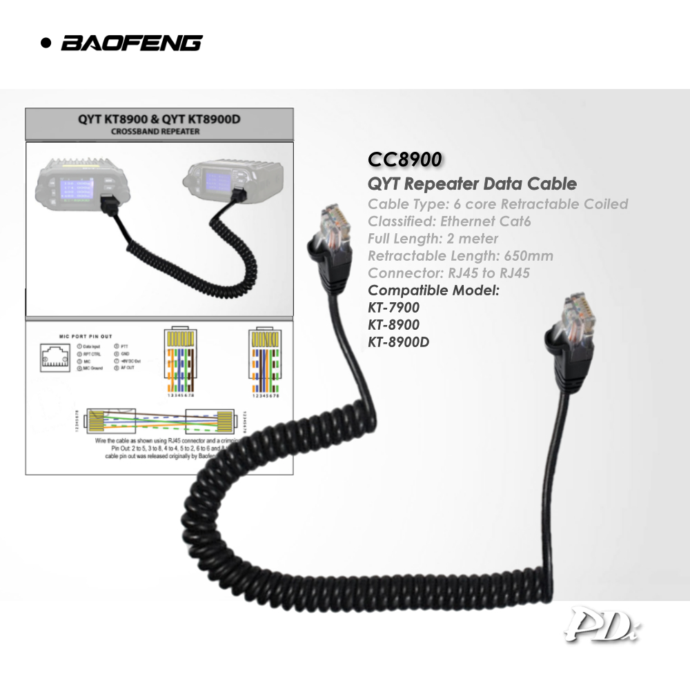 CC8900 QYT Rig Repeater Data Cable | Shopee Malaysia