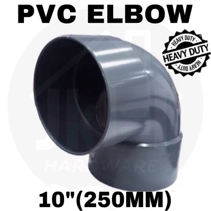 (HEAVY DUTY) 10" 250MM PVC ELBOW 10" pvc elbow | Shopee Malaysia