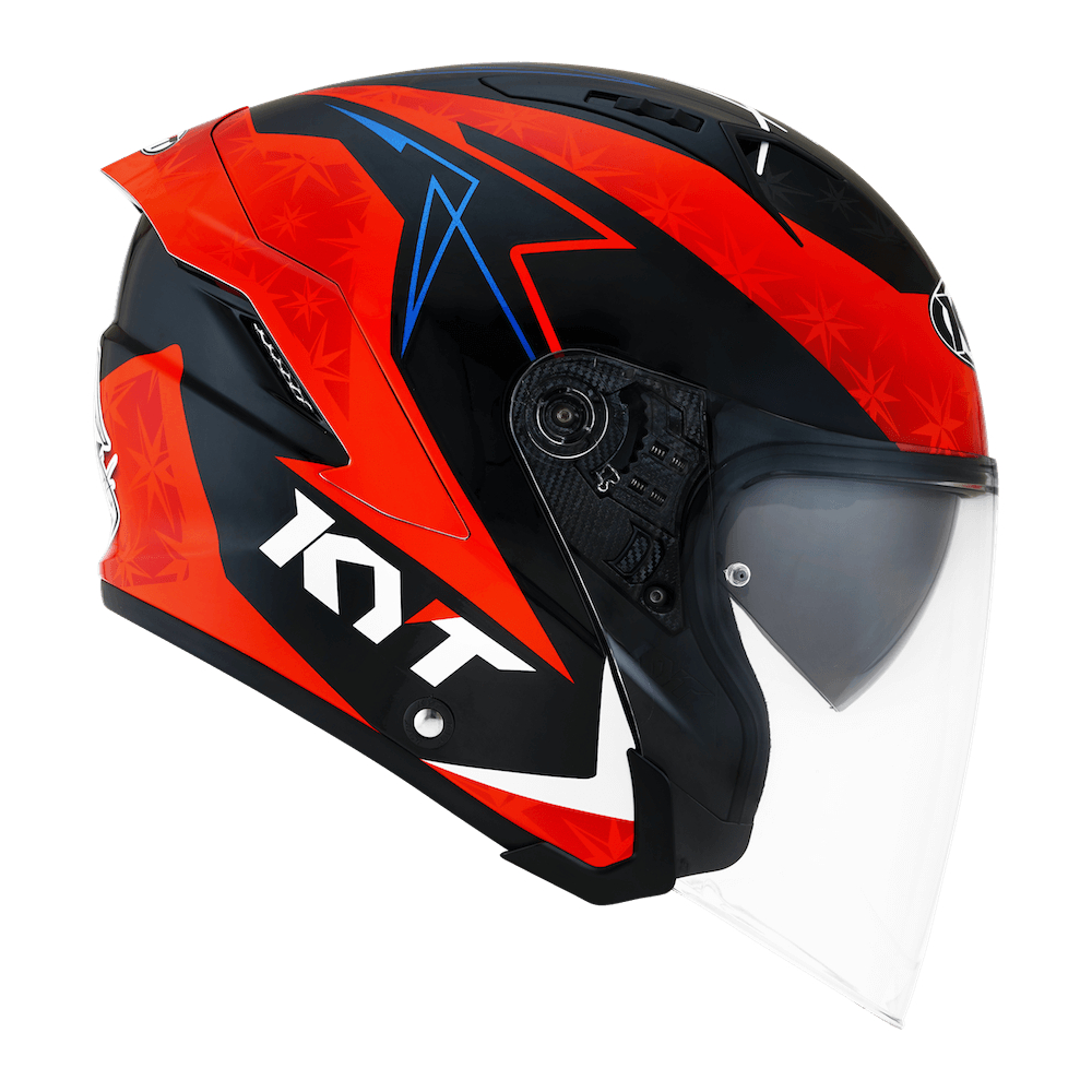 KYT NFJ HELMET DOUBLE VISOR OPEN FACE VISOR RACHET KIT SET | Shopee ...