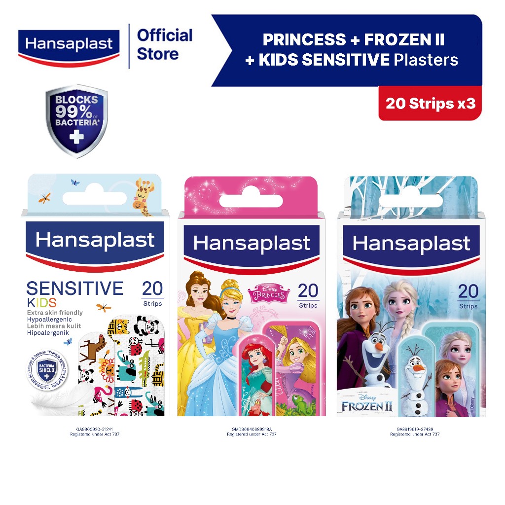 Hansaplast My Girl Back To School Plaster Set (Disney Princess & Frozen ...
