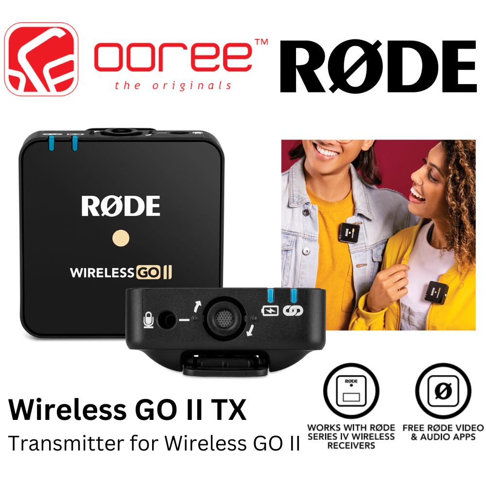 RODE WIRELESS GO II TX TRANSMITTER FOR WIRELESS GO II WITH UP TO 7 ...