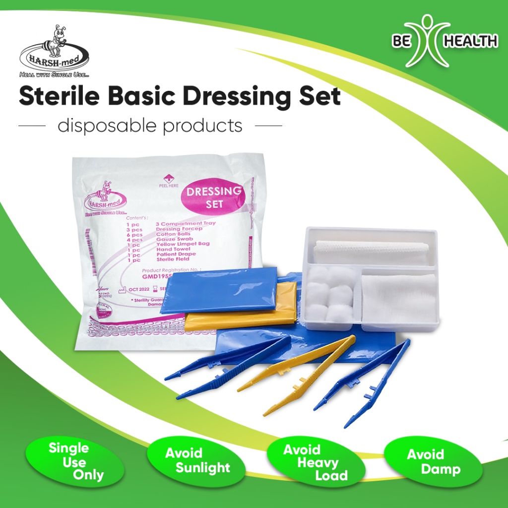 Sterile Basic Dressing Set 1pkt / Set Persalinan Asas Steril ( 3 forceps ) | Shopee Malaysia