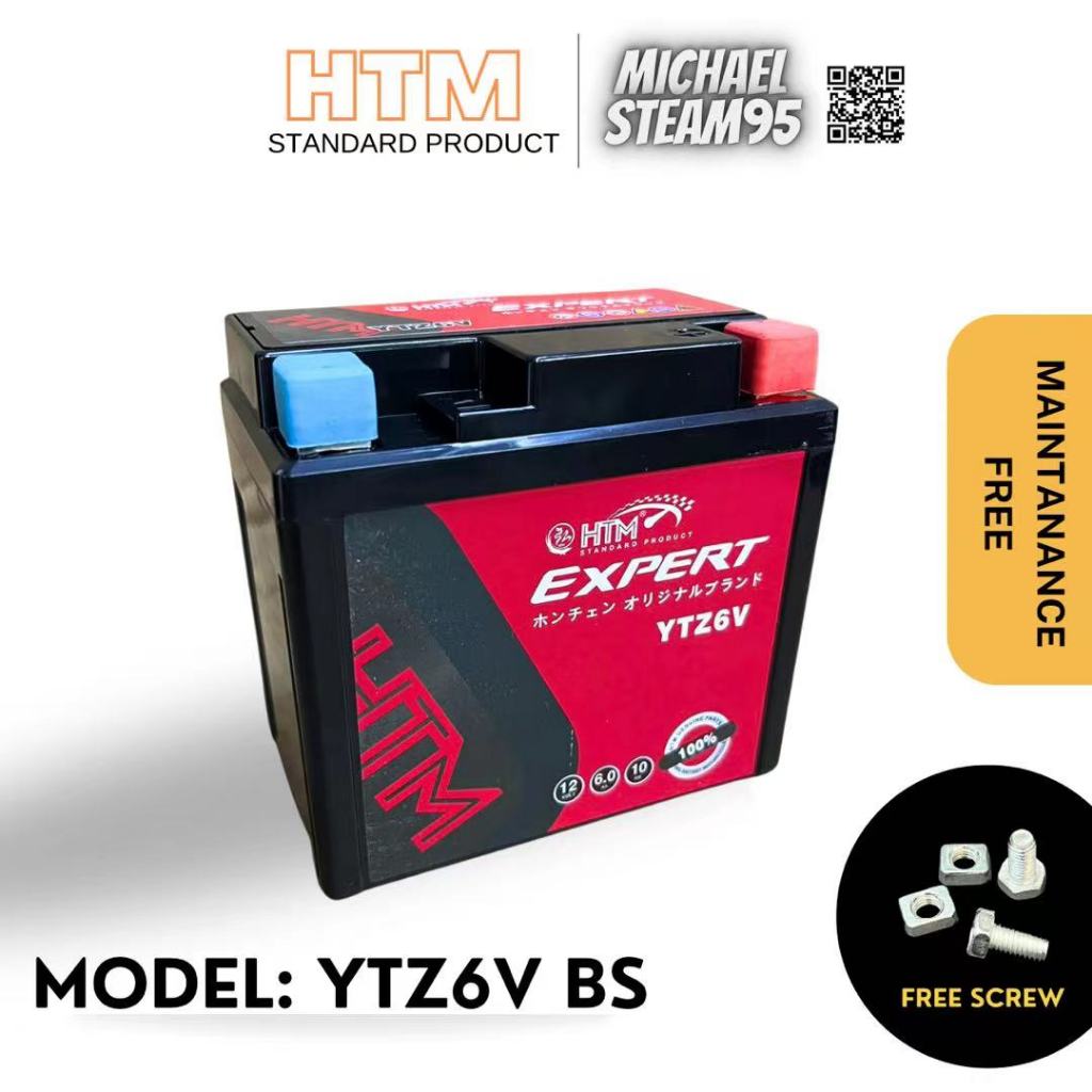 YTZ6V YTZ6 BATTERY MOTORCYCLE RS150 CBR150 PCX150 new CLICK150i CBR125 ...
