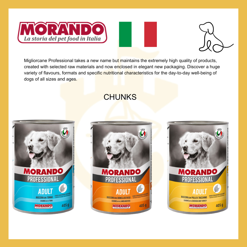 Morando Chunks Dog Canned Food 1250g/Dog Food/Puppy Food/Pet Food/Cat ...