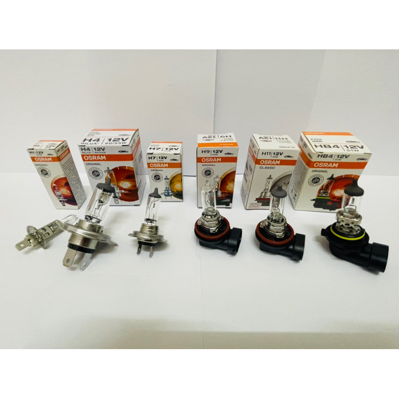 Osram 12V Halogen Bulb ｜H1，H3，H4，H7，H8，H9，H11，9005，9006 | Shopee Malaysia
