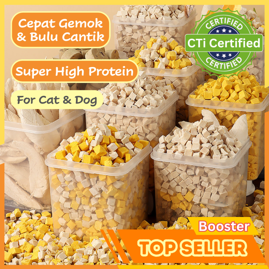GUN PET Booster Gemuk Gemok Freeze Dried Premium Cat Dog Treats Chicken ...