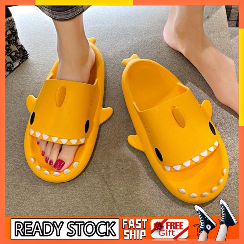 〔Young.Wears〕Adult's Unisex 3D Shark Fashion House Women And Men Sandal ...
