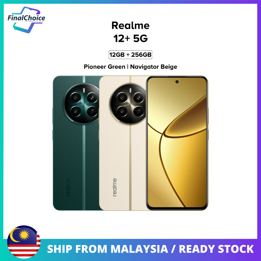 Realme 12+ / 12 Pro+ 5G (8GB+256GB) (12GB+256GB) (12GB+512GB) Original ...
