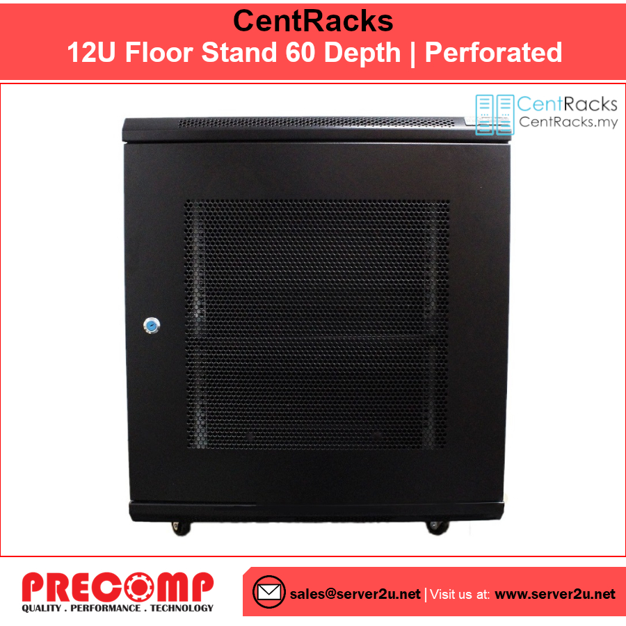 CentRacks 12U (60cm x 65cm x 60cm) Floor Stand Server Rack (CM12UB600F/CP12UB600F) | Shopee Malaysia