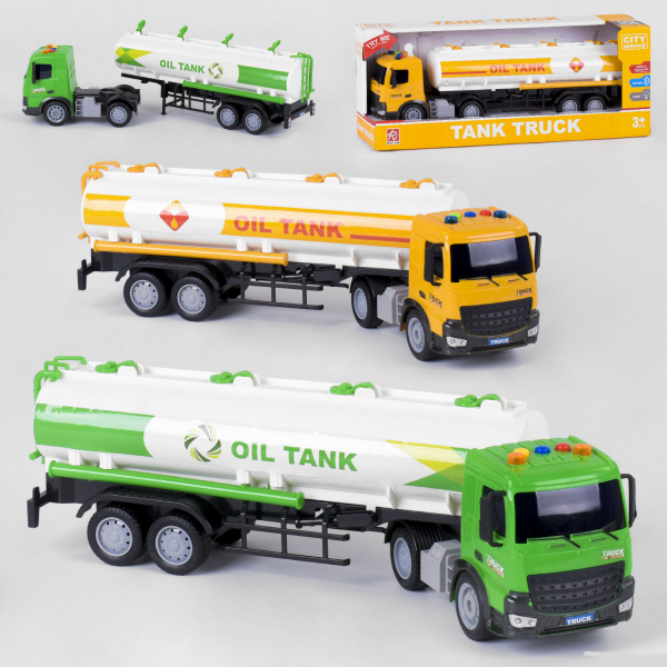 1:16 Scale Light and Sound Big Size Oil Tanker Container Truck Toy for ...