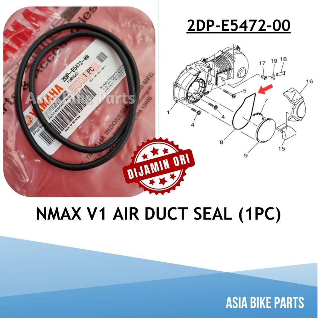 Yamaha Original NMAX V1 Air Duct Seal - 2DP-E5472-00 | Shopee Malaysia
