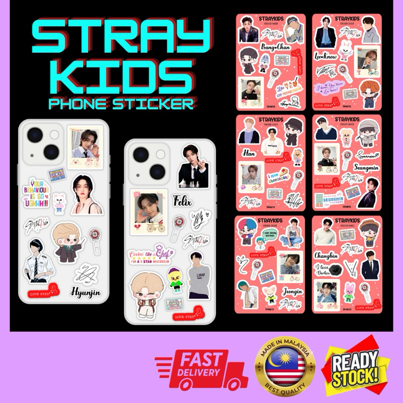 STRAYKIDS edition sticker for phone ( waterproof ) | Shopee Malaysia