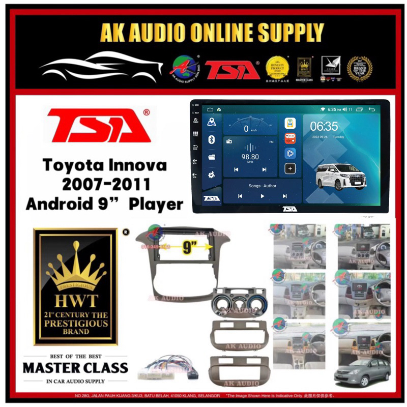 818 2+32GB TSA Toyota Innova 2007 - 2011 (2 in 1) Android 9'' inch DSP ...