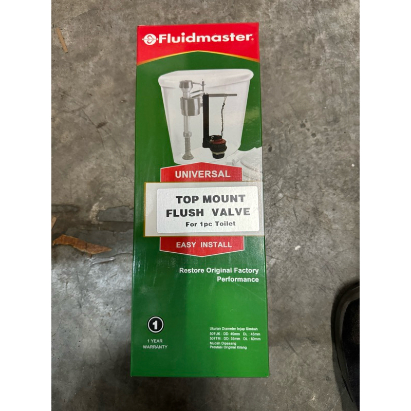 FLUIDMASTER TOP MOUNT FLUSH VALVE 507TM 1PC WC FLUSH VALVE | Shopee ...