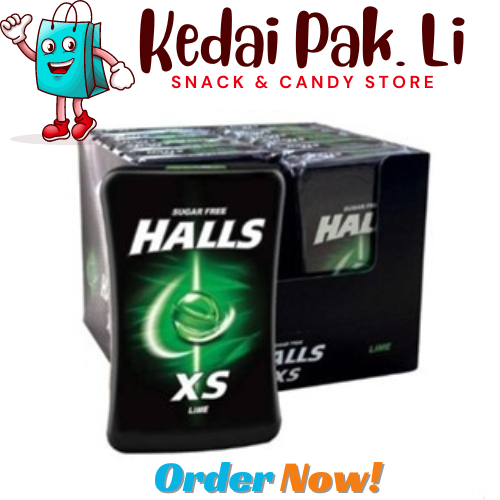 [KPL] Halls XS Lime Mini Mint Candy 12 pieces x 15g | Shopee Malaysia