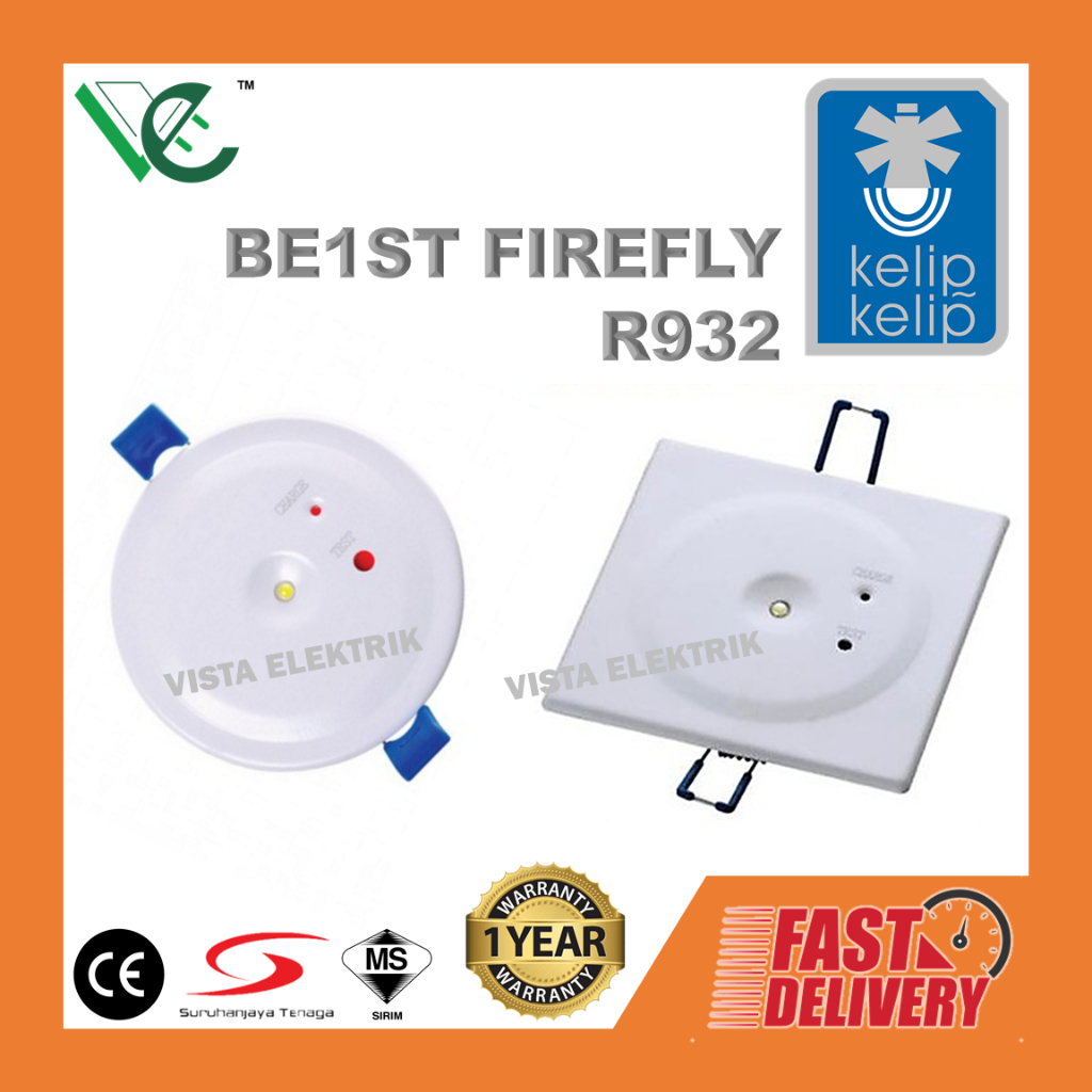 KELIP KELIP BE1ST Firefly - R932 LED Recessed Emergency Light (ROUND ...