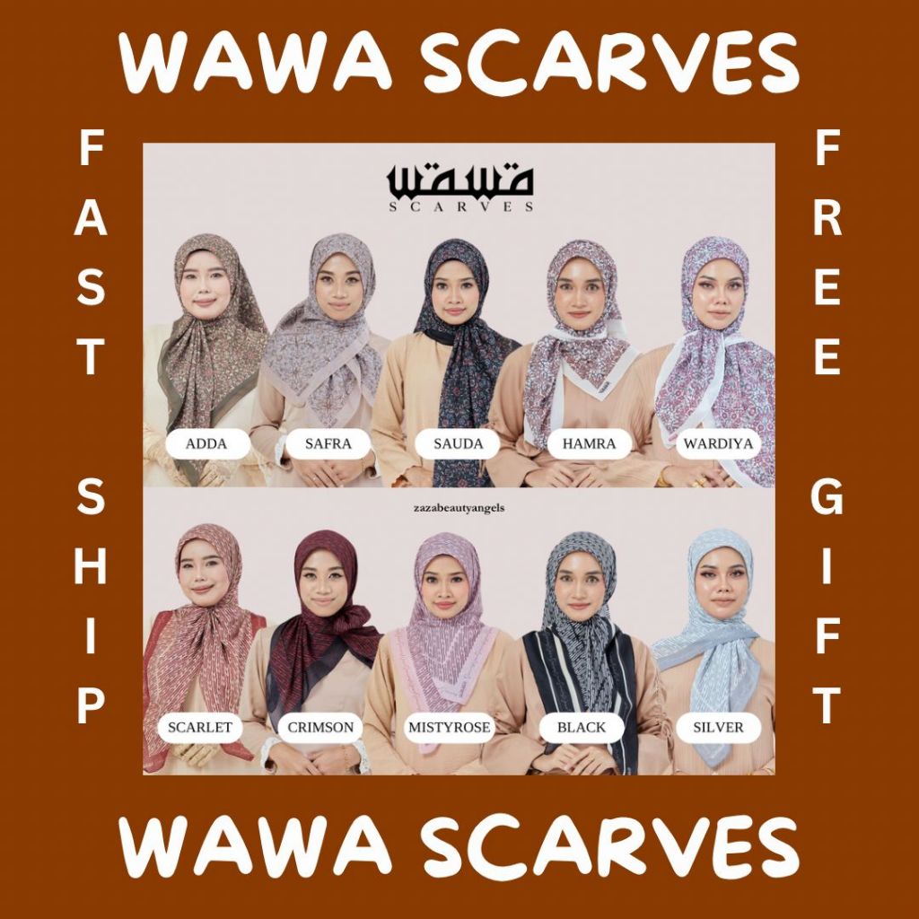 BAWAL WAWA SCARVES (Bawal Cotton) | Shopee Malaysia