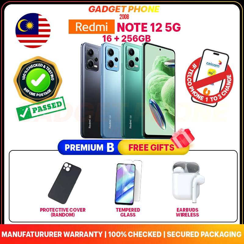 REDMI NOTE 12 5G (16+256GB) | Original New Set | 1 Year Warranty XIAOMI ...