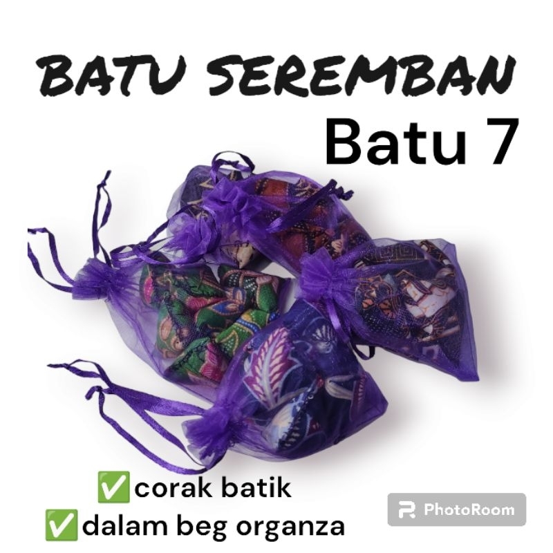 Batu Seremban Corak Batik Batu 7 Tradisional | Shopee Malaysia