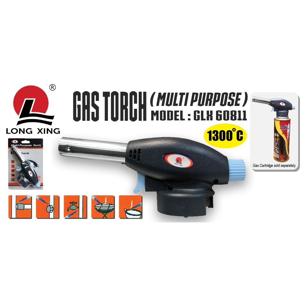 LONG XING HEAVY DUTY MULTI PURPOSE GAS TORCH ( GLX60811 ) 1300'C ...
