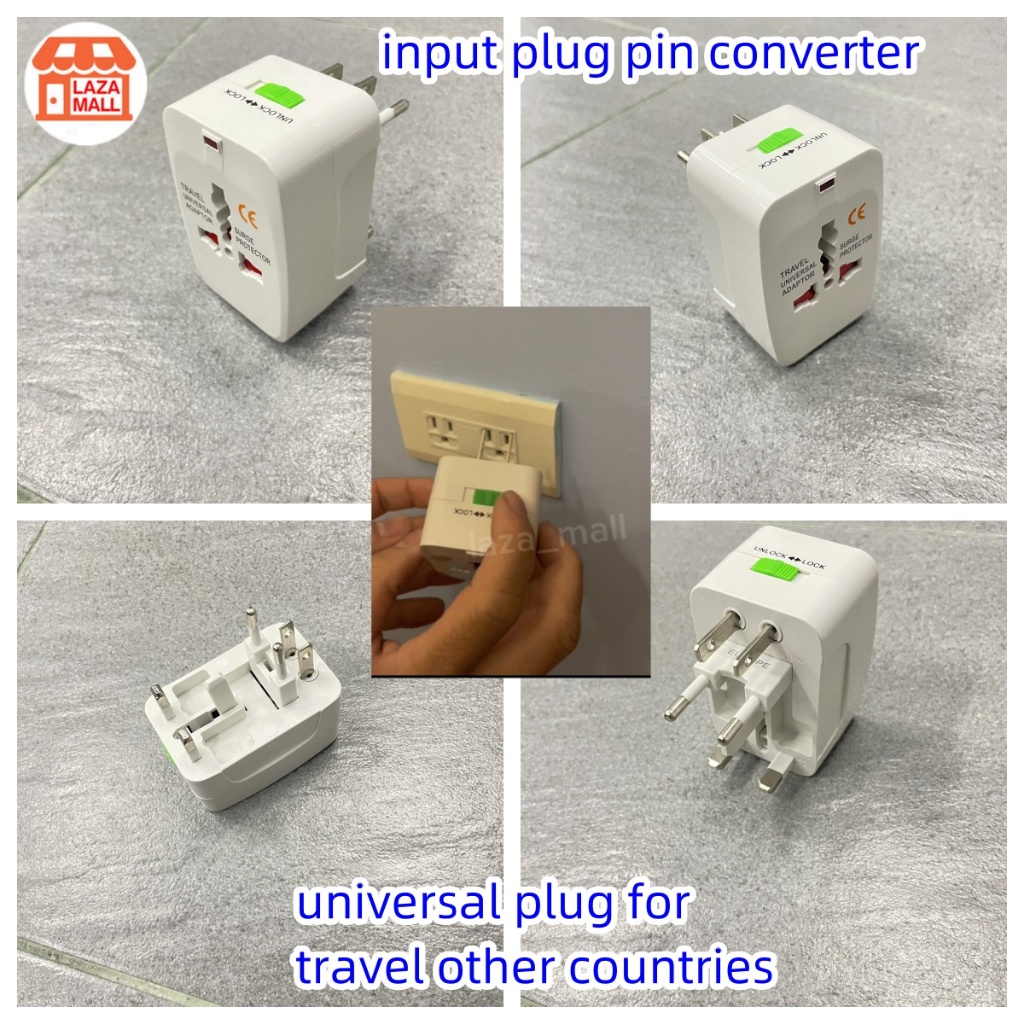 GLOBAL Universal Travel Power Plug SOCKET AC Adapter Converter UK US ...