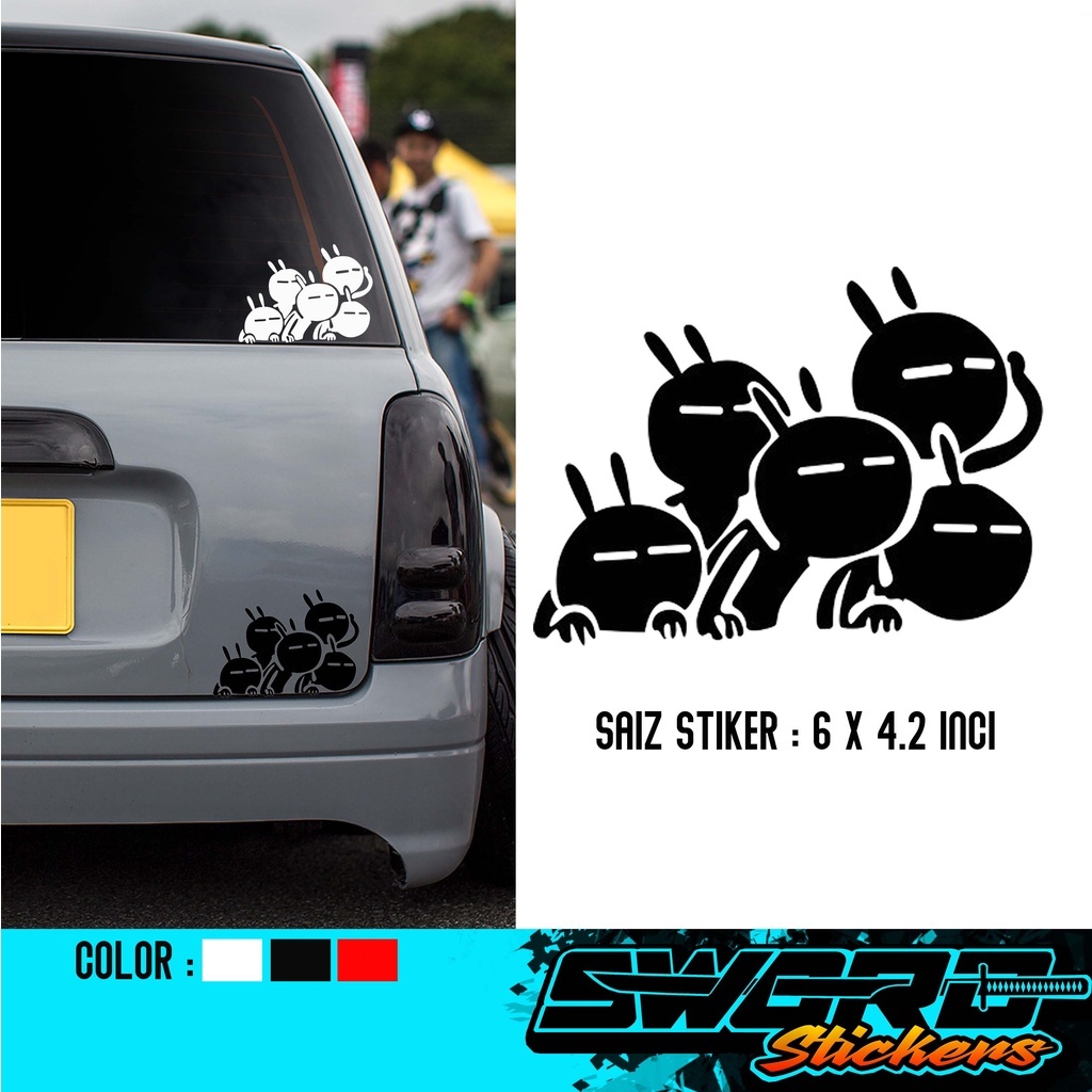 STIKER TUZKI / STIKER KERETA / STIKER MOTOR | Shopee Malaysia