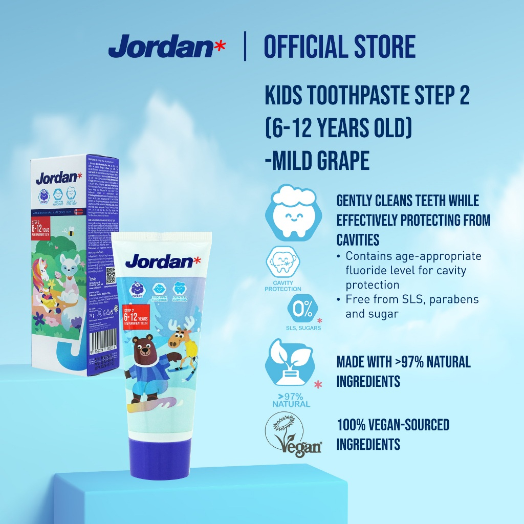 Jordan Kids Toothpaste Step 2 (75g) | Shopee Malaysia