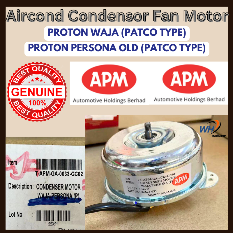 100% ORIGINAL APM PROTON WAJA / PROTON PERSONA Old Model (PATCO TYPE) Radiator Aircond Condenser ...