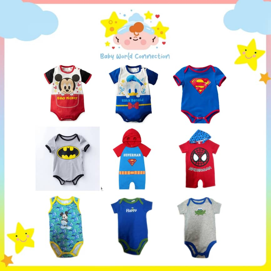 New Born Baby Cutie Lovely Disney Mickey Minnie Snoopy Cartoon Romper ...