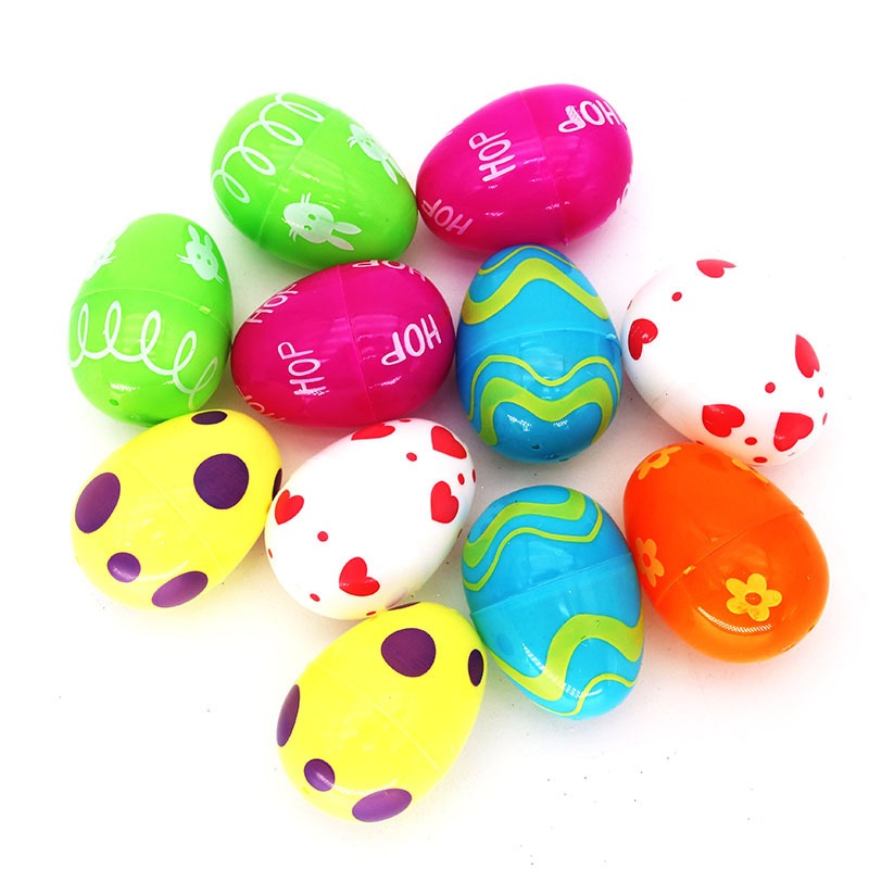 Colourful Easter Egg 12 units Candy Casing Capsule Ball Vending Ball ...
