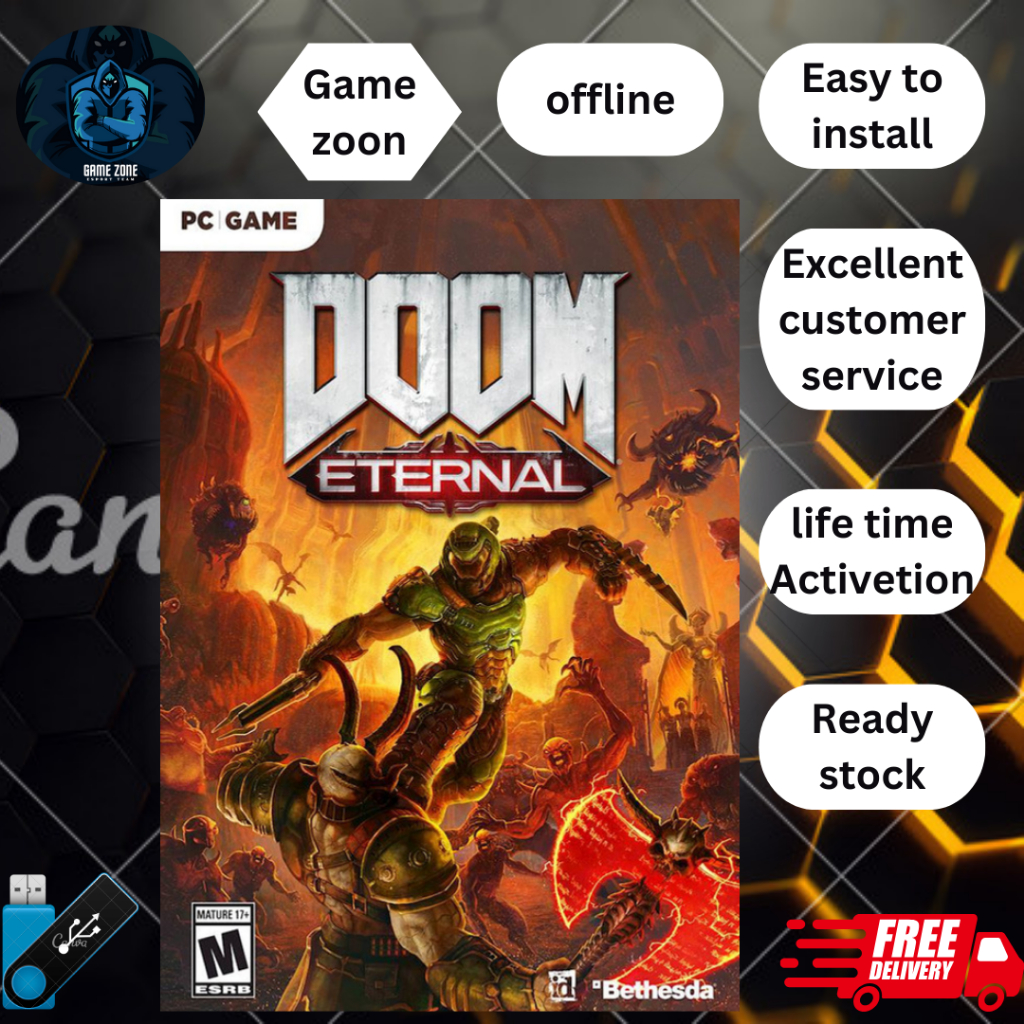 [PC Game] DOOM Eternal - Offline 64GB Pendrive | Shopee Malaysia